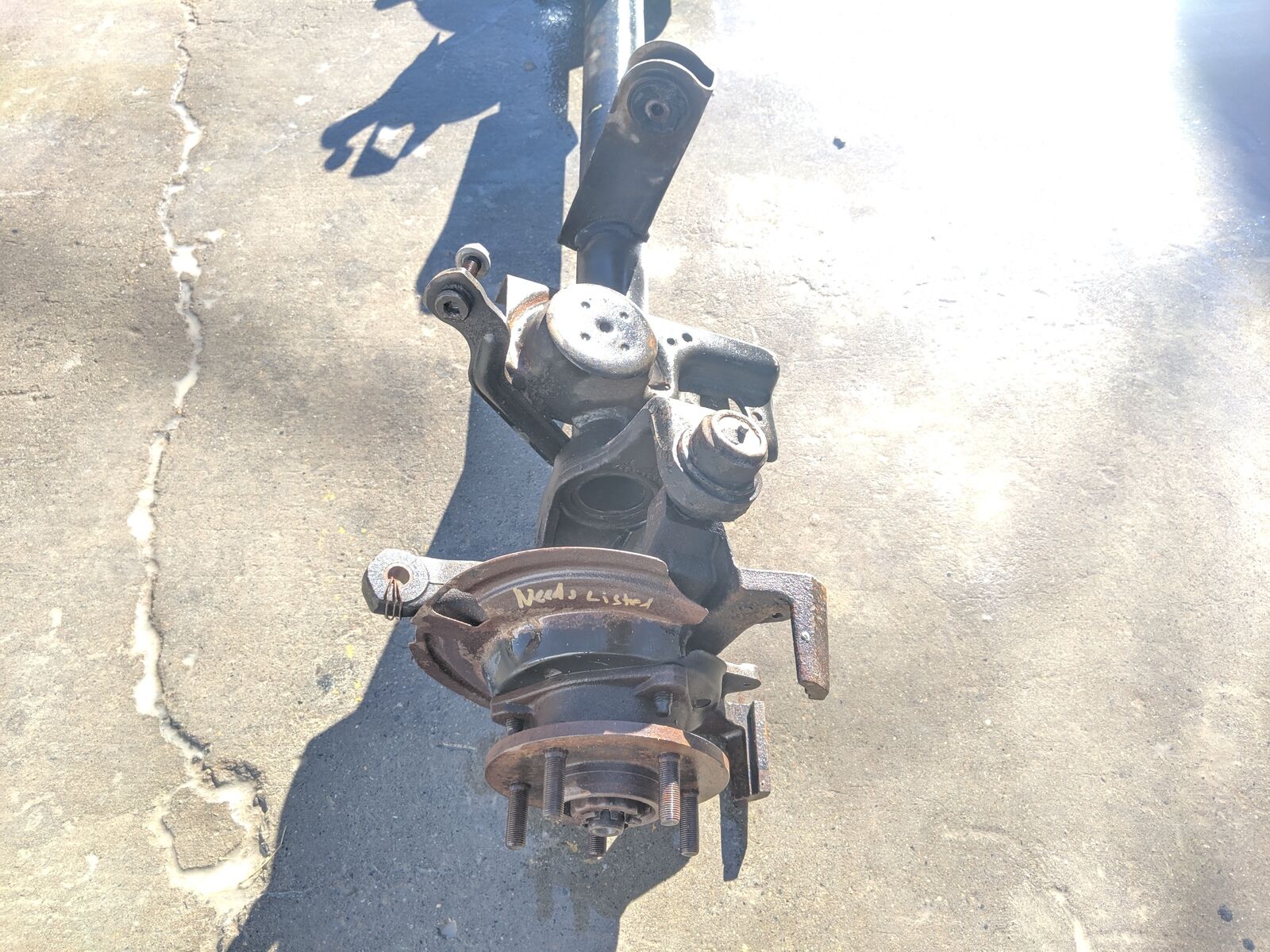 Front Axle Tube for 2X4 2WD Jeep Rat Rod Hot Rod Buggy XJ MJ TJ LJ with ...