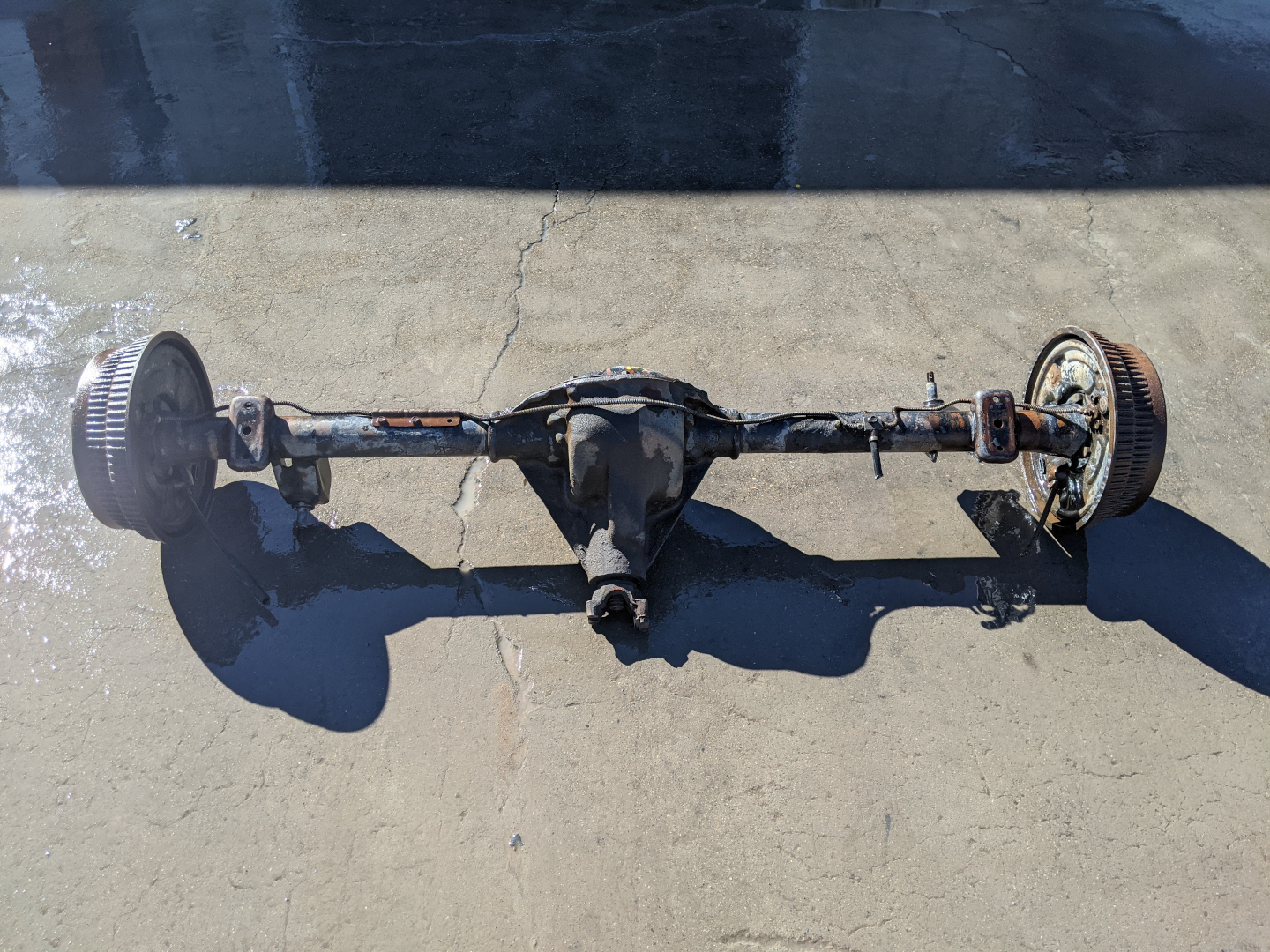 Wrangler Rear Axle Assembly Dana 35 with 3.07 Gear Ratio C-Clip ABS 87 ...