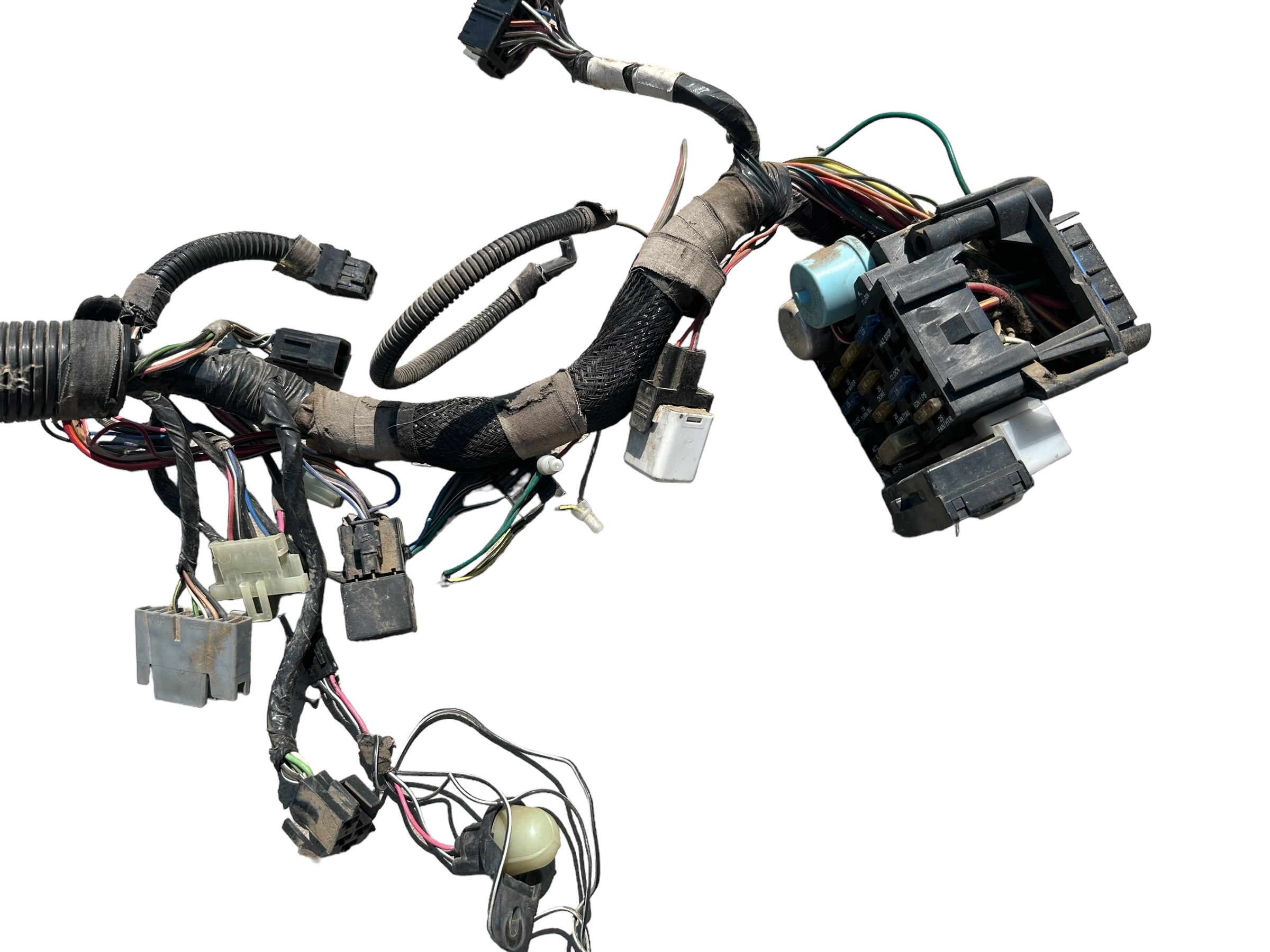 1987- 1990 Early Jeep Wrangler YJ Dash Harness Fuse Box Block Fusebox ...